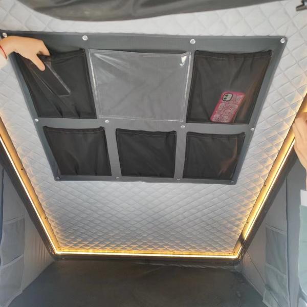 Quality Clamshell Free Ladder Hard Shell Rooftop Tent 210*132*150cm Open Size for sale