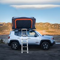 Quality 210*120cm Roof Top Two Bedrooms Aluminium Hard Shell Car Awning Tent for sale