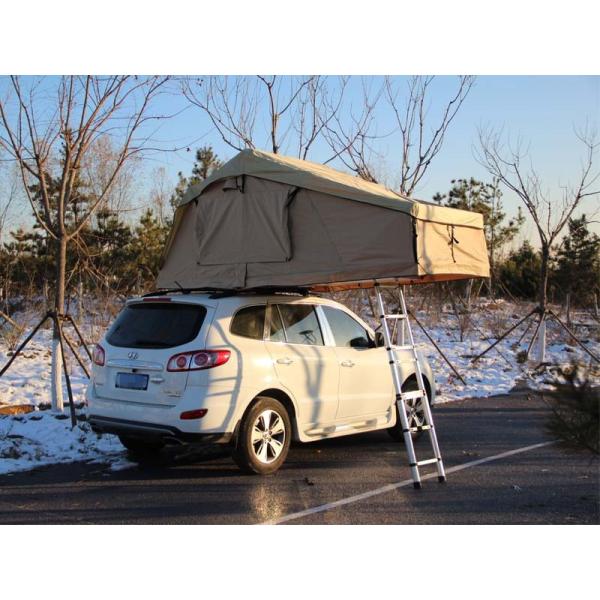 Quality Extension Folding 4x4 Roof Top Tent With Stainless Steel Pole Material for sale