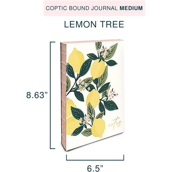 Quality 6.5 Inch Lemon Tree Hardcover Lined Notebook With Coated Paper for sale