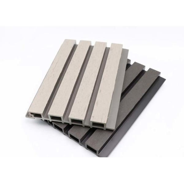 Quality Wood Plastic Composite Exterior Wall Panel Co Extruded Fluted WPC Cladding Panel for sale