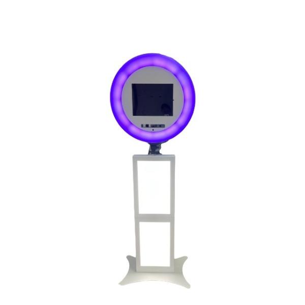 Quality Adjustable Portable Ipad Photo Booth Kiosk 12.9 Inch With RGB Symphony Lights for sale