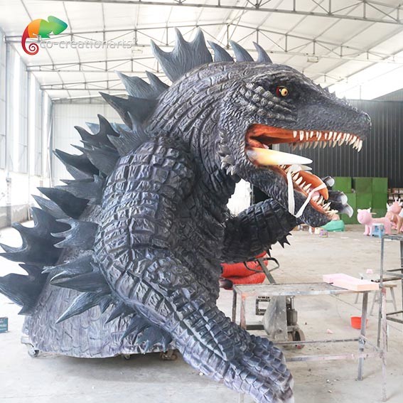 Quality Outdoor Custom Animatronics Godzilla Monster Volcano In Amusement Park for sale