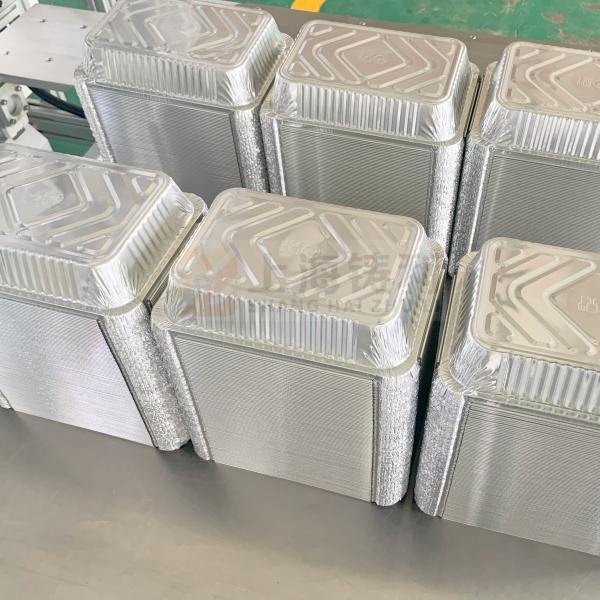 Quality Pneumatic Aluminium Foil Making Machine Automatic Aluminum Silver Foil container for sale