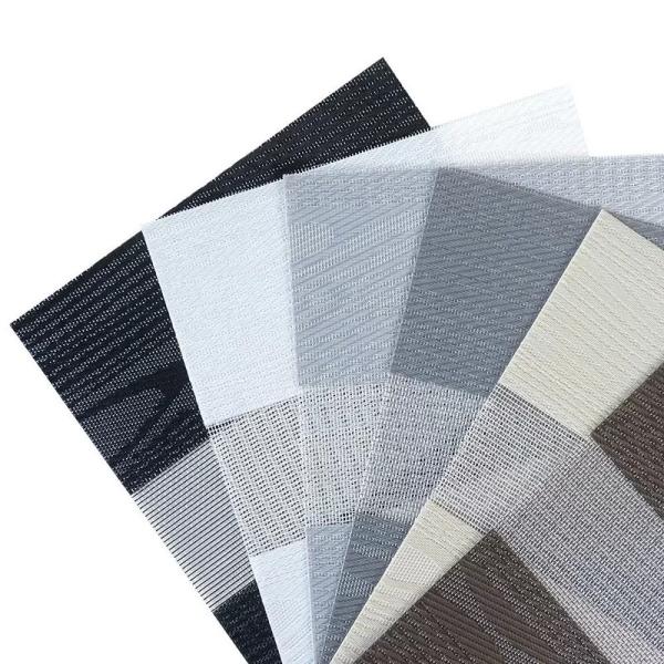 Quality Indoor Black Persiana 100 Blackout Rollers Shades Zebra Blinds Fabric With Cord for sale