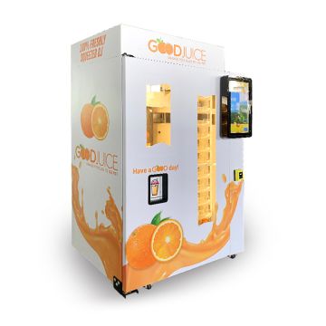 Quality Freshly Squeezed Orange Juice Vending Machine Credit Card / Coins / Notes for sale