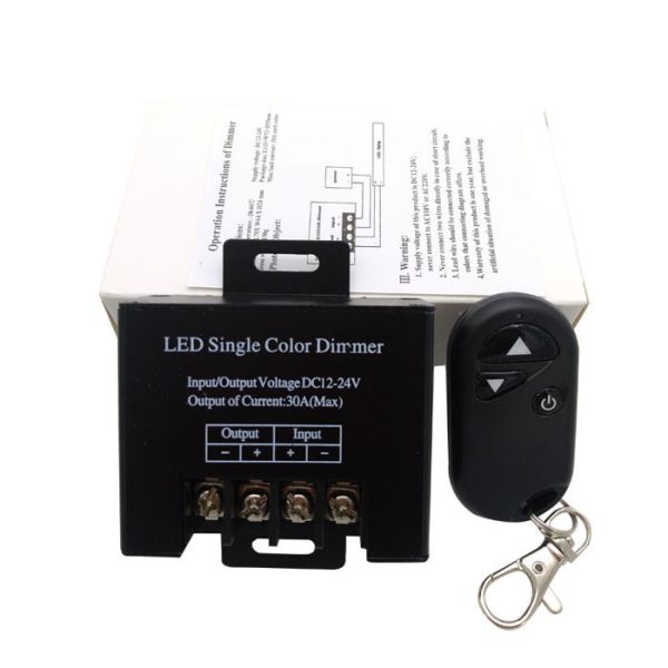 Quality Single Color Light Strip Controller Metal Shell 30a 5-10 Meters Control Distance for sale