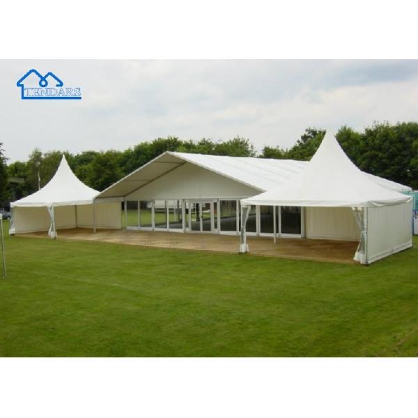 Quality Removable BBQ Party Marquee Tents Galvanized Framework PVC Fabric Sidewall for sale