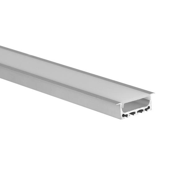 Quality Led aluminum channel with PC diffuser fot Recessed linear lighting for sale