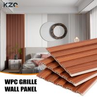 Quality WPC Indoor Fluted Wpc Wall Panels For Wall Or Ceiling And Indoor TV PVC Covering for sale
