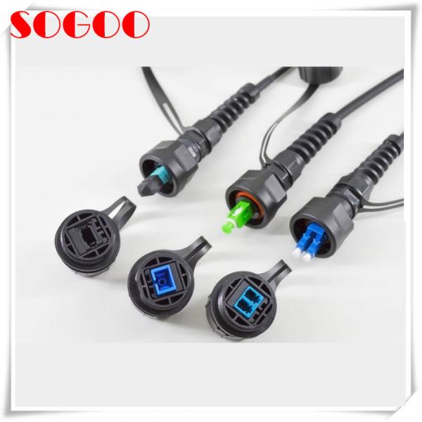 Quality IP67 Rated MPO MTP Ruggedized Fiber Optic Cable Armored Structure For 4G / 5G for sale