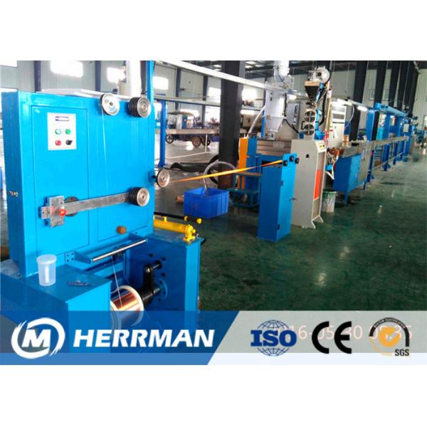 Quality 1000m / Min Line Speed Pvc Cable Extruder Machine For 1.5-16mm2 WIth PLC Control for sale