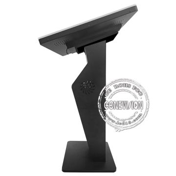 Quality K Base I3 CPU AIO PCAP Touch Screen Standing Kiosk Desk for sale