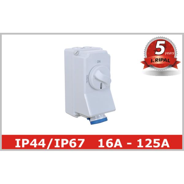 Quality IP67 Industrial Mechanical Interlocked Switch Sockets CEE Power Outlet for sale
