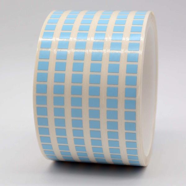 Quality Matte Blue Low Temperature Labels 6mmx5mm 1mil High Temperature Resistant for sale