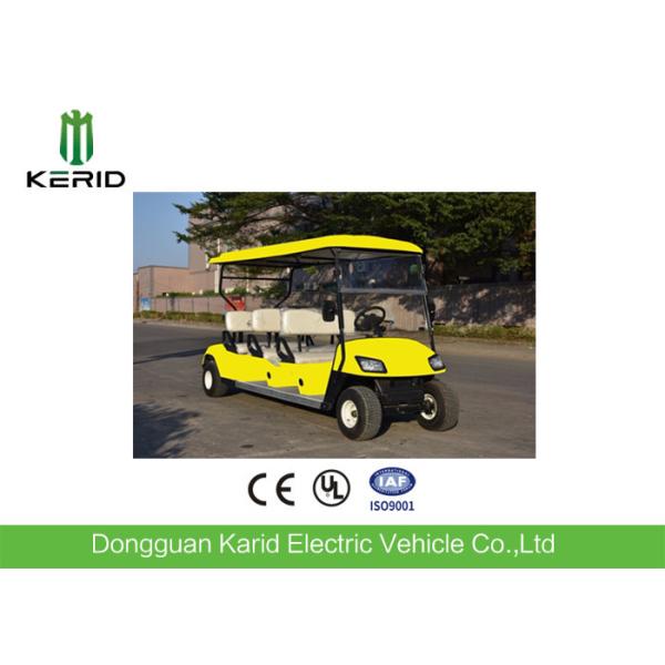 Quality 48V Multi Passenger Electric Golf Buggy , 8 Person Golf Cart With LED Headlight for sale