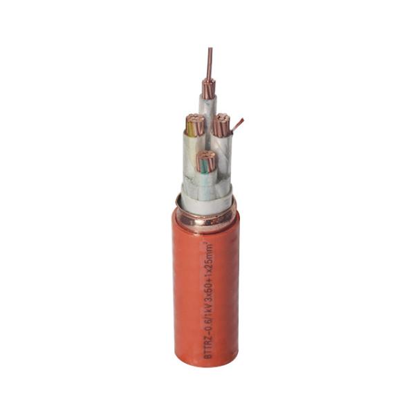 Quality Copper Core Twisted Conductor Fireproof Power Cable with Seamless Aluminum for sale