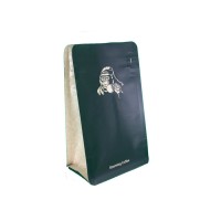 Quality Custom Printed Flat Bottom Side Gusset Bag , Green Tea / Coffee Bean Packaging for sale