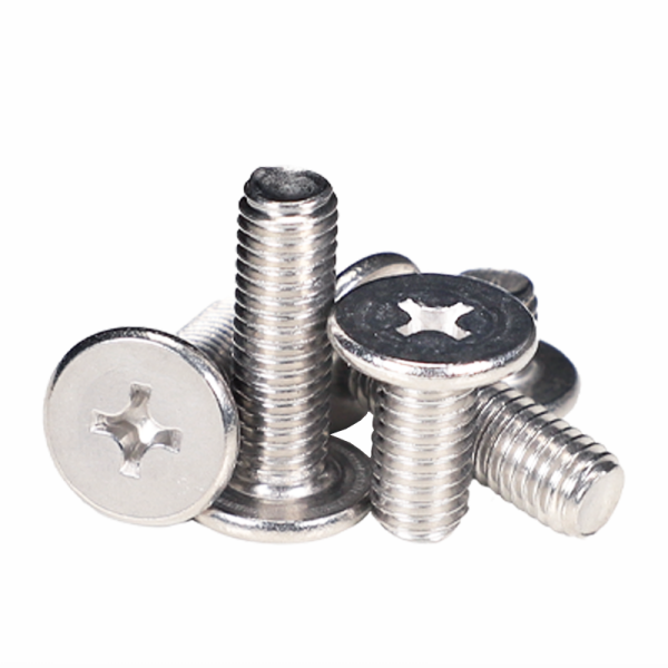 Quality CM304 stainless steel cross flat head screw wholesale, flat head screw, screw, thin head machine screw M2/M3/M4/M5/M6 for sale