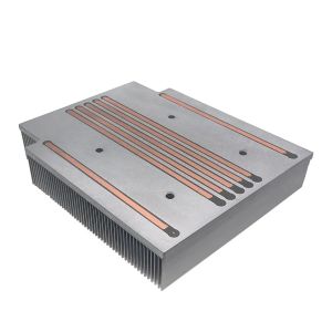 Quality 100mm Custom OEM Heatsink With Heat Pipe Soldered With Aluminum Fin for sale