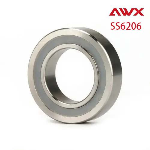 Quality SS 6206-2Z Steel High Precision Ball Bearings Low Friction Pre Lubrication for sale