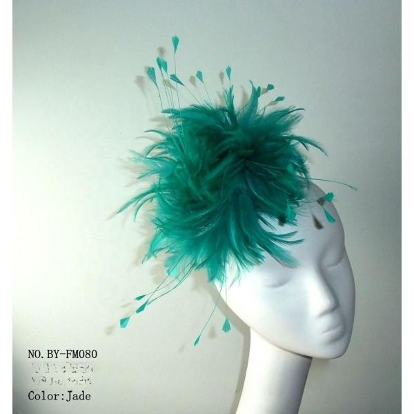 Quality Dyed Hackle And Coque Feather Mounts , Chicken Flower Feather Headband for sale