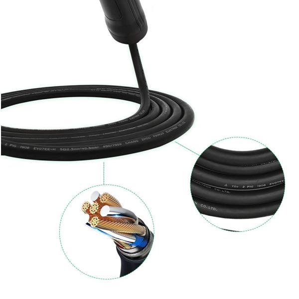 Quality 230VAC Level 2 Portable Car EV Charger Adjustable Current 8A 10A 13A 16A for sale