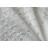 China SGS White Cotton Jacquard Fabric Waterproof Polyester Double Knit Fabric factory