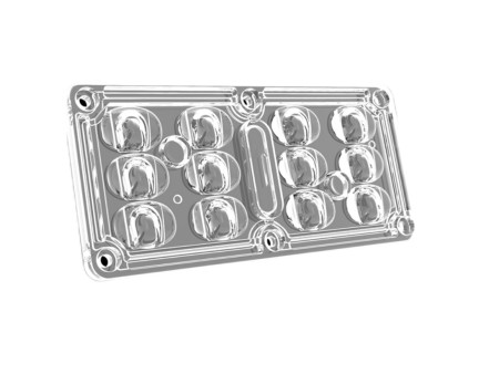 Quality Multipurpose IP65 Street Light Lens , 122x58mm Lightweight 5050 LED Lens for sale