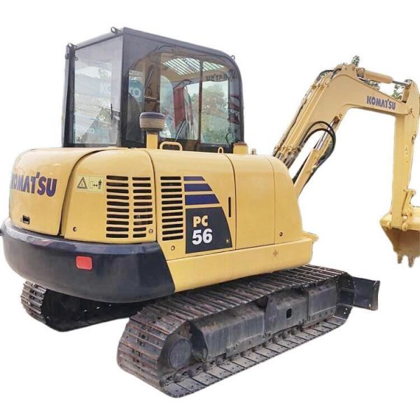 Quality 34.5KW Used Mini Komatsu Excavator PC56 With Original Hydraulic Valve for sale
