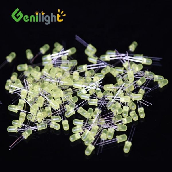 Quality 5mm Yellow Candle Light Flicker Diodes Bright LED Light with Max. Reverse Current 50uA for sale