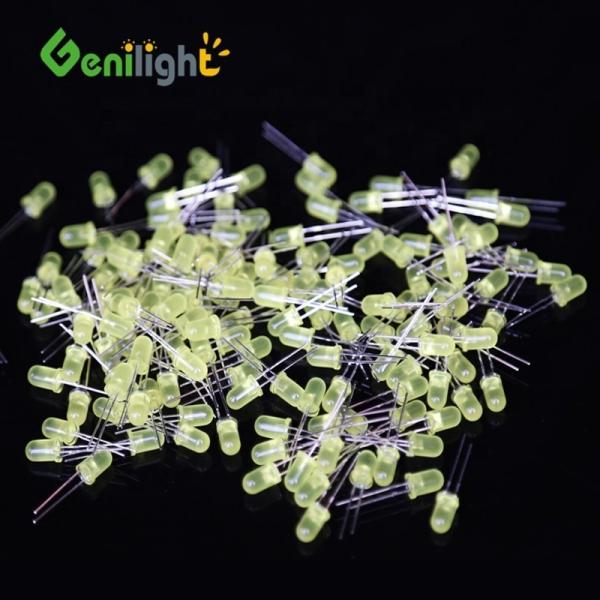 Quality 5mm Yellow Candle Light Flicker Diodes with Bright Flickering LED Light Package for sale