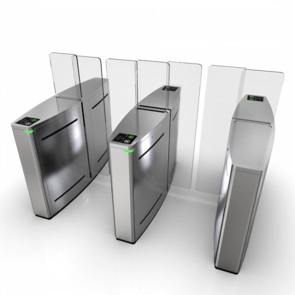 Quality SUS304 Stainless Steel Sliding Turnstile For Theaters / Office Buildings / for sale