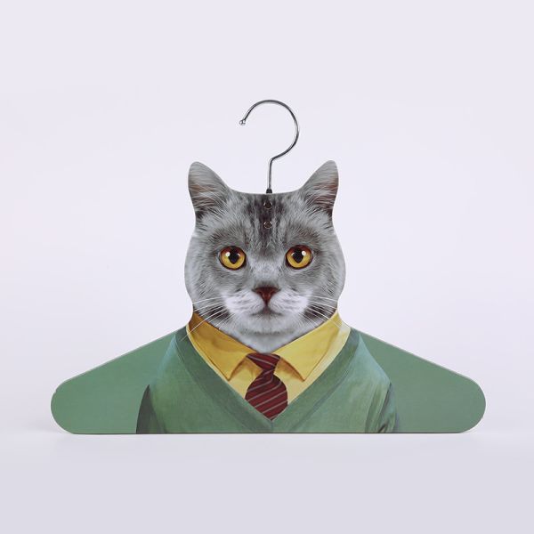 Quality Cartoon Animal Design Paper Hangers Firm Recycled Cardboard Hangers For Clothes Display for sale
