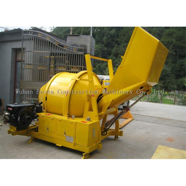 Quality JZR500A Diesel Concrete Mixer with Hydraulic Tipping Hopper 800L for sale
