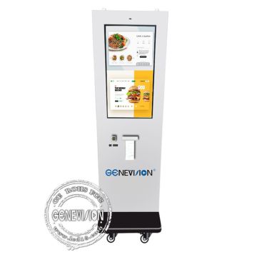 Quality Floor Standing Self Service Kiosk Contactless Payment NFC Credit Card Scanner for sale