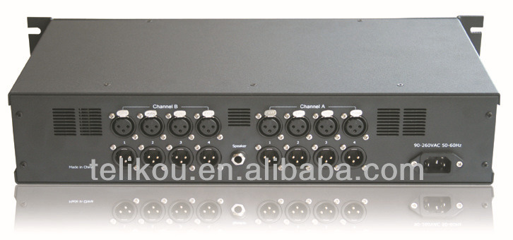 TELIKOU AM-200 Two Channel Stereo Audio Monitor Unit for Professional Audio, Video & Lighting