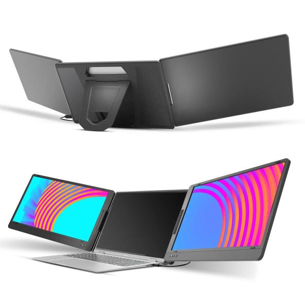 Quality Custom 14inch Laptop Monitor Extender Trio Triple Monitor 1920x1080 for sale