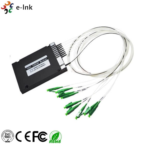Quality 100Ghz 200Ghz DWDM Multiplexer Fiber Optic Gigabit Switch 0.11nm Channel Passband for sale