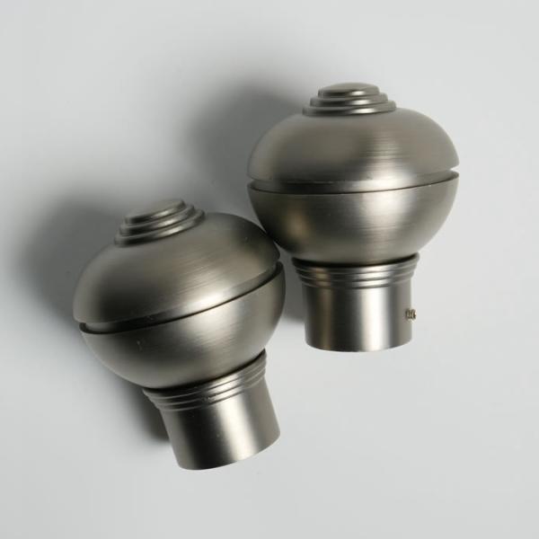 Quality Home Decoration Plating Iron Adjustable Curtain Rod Finials for sale
