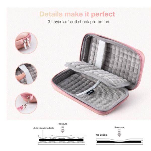 Quality 4.9 ounces Power Bank Carrying Case , Shockproof Eva Protective Case for sale