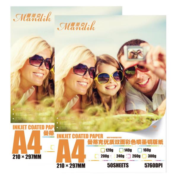 Quality Glossy Double Sided Inkjet Photo Paper for sale