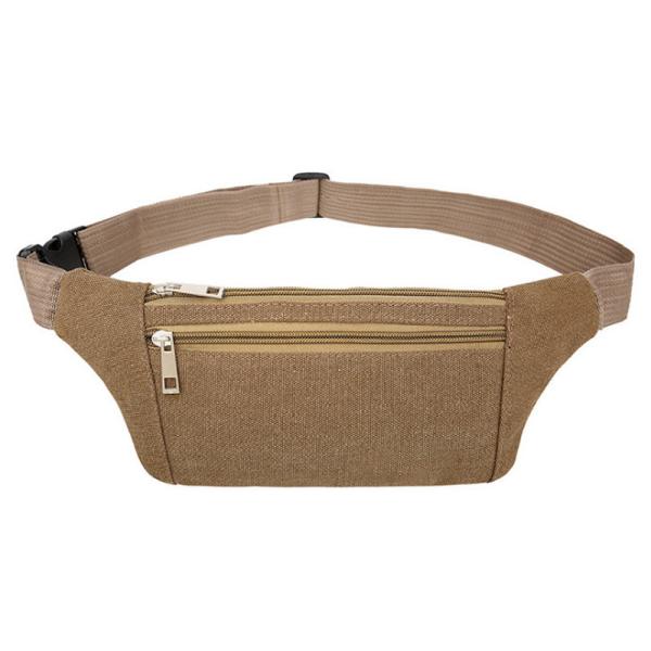 Quality Large Capacity Canvas Waist Bag For Men Outdoor Leisure for sale