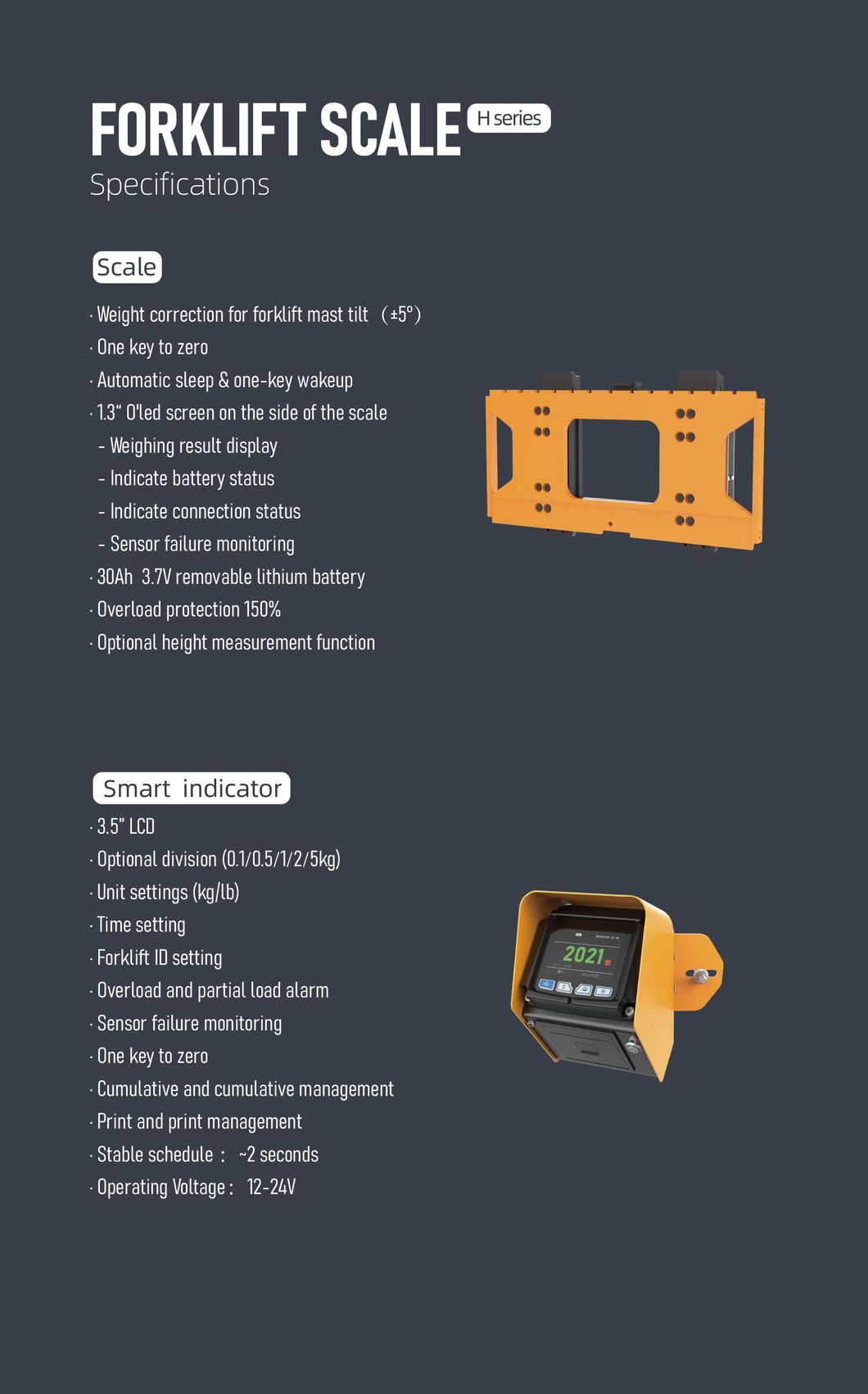 Electric Forklift Weighing System , Rechargeable Onboard Forklift Scale forklift weight scale 3