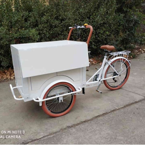 Quality Water Raw Material One-Stop Coffee Delivery Tricycle 220V/110V Voltage Mobile Food Bike for sale