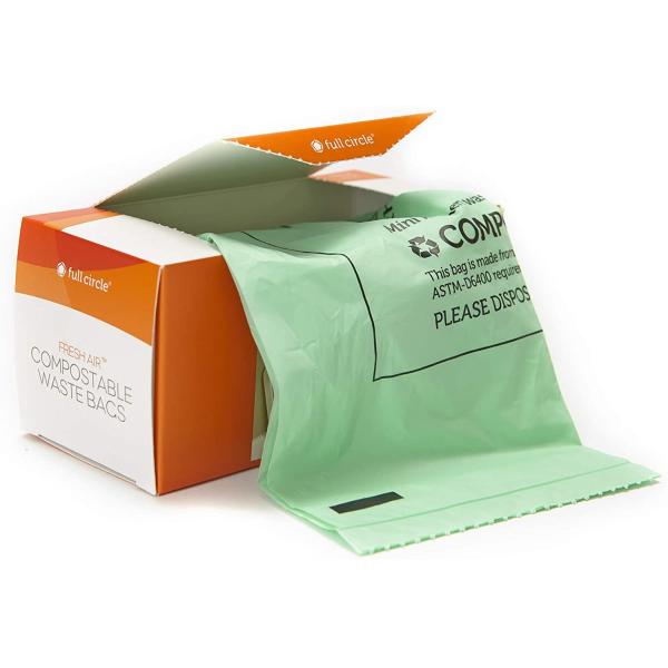 Quality Custom Printed Small Cornstarch Bin Bags Eco Friendly 13 Gallon For Kitchen for sale