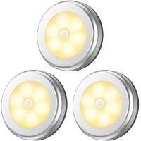 Quality CE 26mm Wireless Round Led Night Light Cabinet Battery Night Lamp for sale