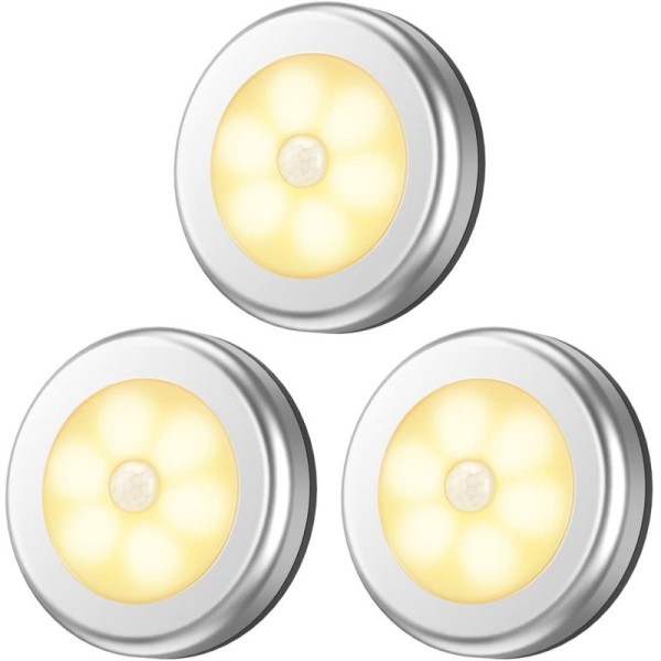 Quality CE 26mm Wireless Round Led Night Light Cabinet Battery Night Lamp for sale
