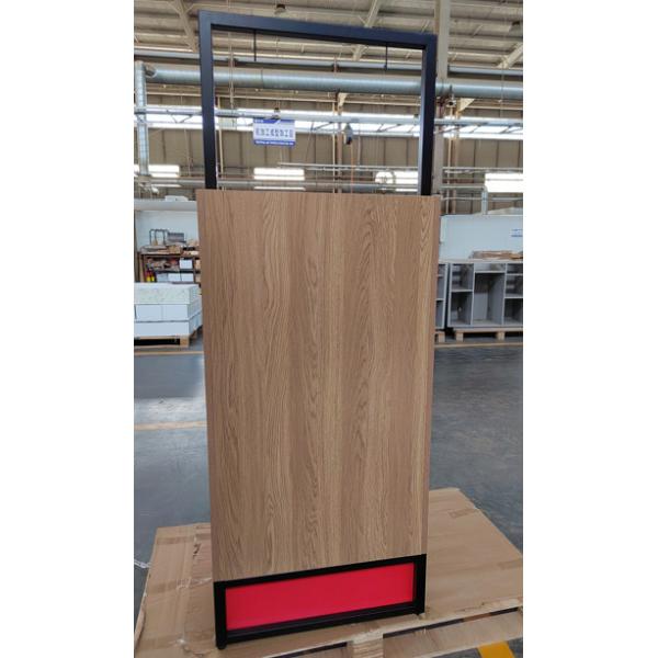 Quality Multi Slot Wooden Shelf Display Stylish Timber Display Stand Rust Resistant for sale