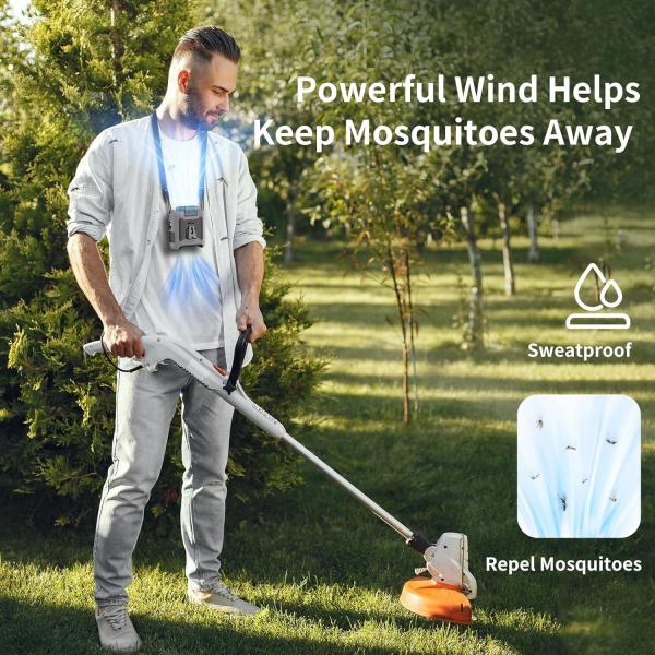 Quality Socool Fan 10000mAh Portable Rechargeable USB Emergency Power Supply Fan Clip Waist Fan for sale
